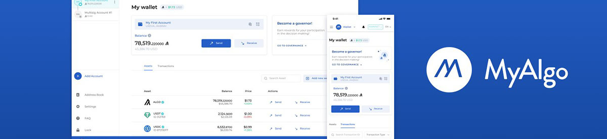 MyAlgo Wallet - обзор веб-кошелька Algorand. Как создать кошелек Algorand?